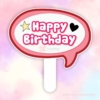Hashtag Happy Birthday (có nhiều mẫu) - Hashtag Cầm Tay