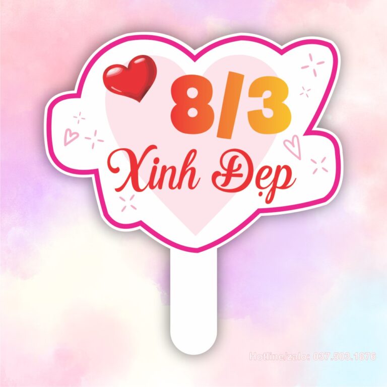 Hashtag Cầm Tay Đẹp, Chuyên Thiết Kế & in Hashtag #1 Vietnam