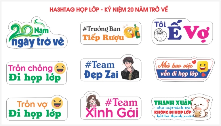 TOP 20 mẫu hashtag họp lớp hay về thuở học trò - Hashtag Cầm Tay