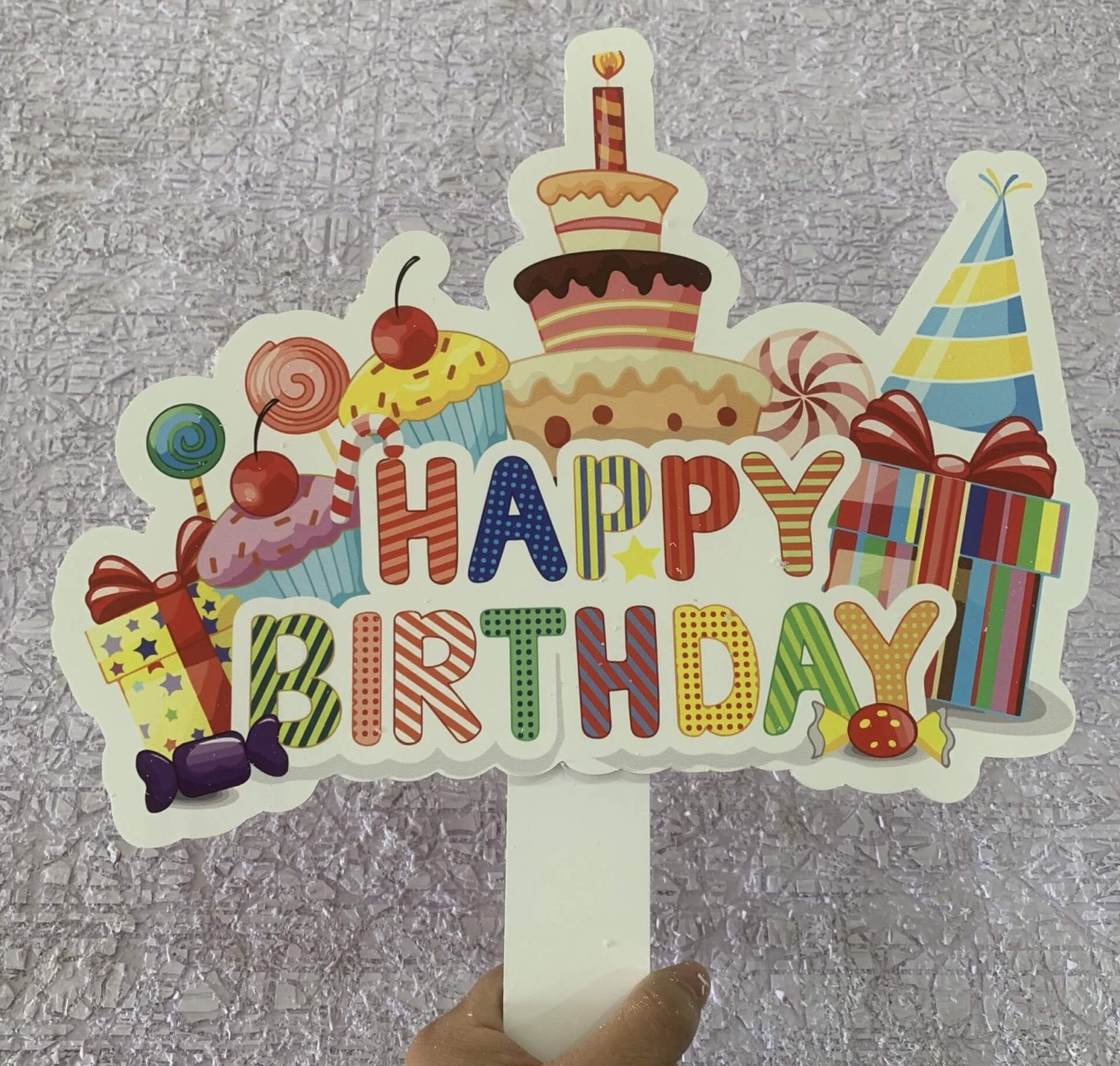 Hashtag Happy Birthday (có nhiều mẫu) - Hashtag Cầm Tay