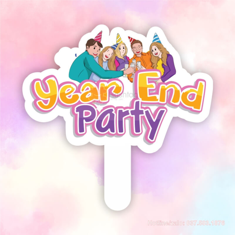 Mẫu hashtag Year End Party, liên hoan cuối năm công ty