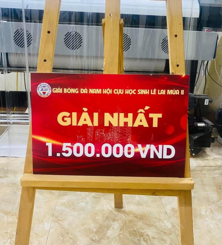 In Bảng Trao Giải Thưởng Dày 5 ly Đẹp, Chuẩn Màu Sắc 2025