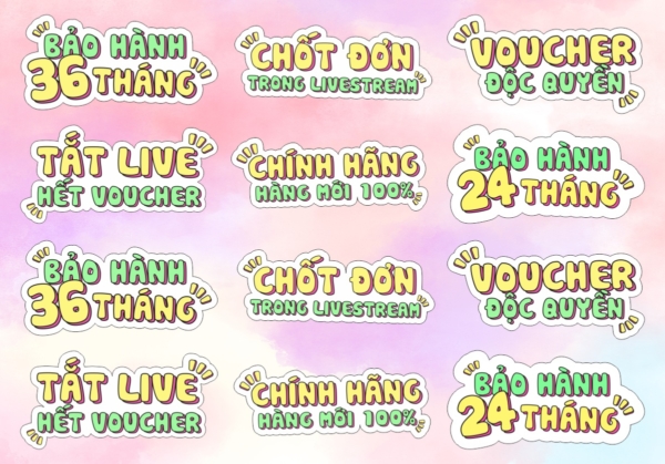 Hashtag livestream bán hàng, hút khách tương tác phiên live