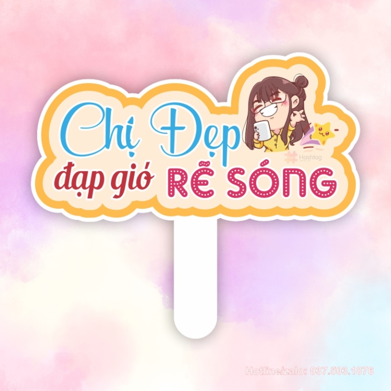 Hashtag Hội chị đẹp (có nhiều mẫu) - Hashtag Cầm Tay